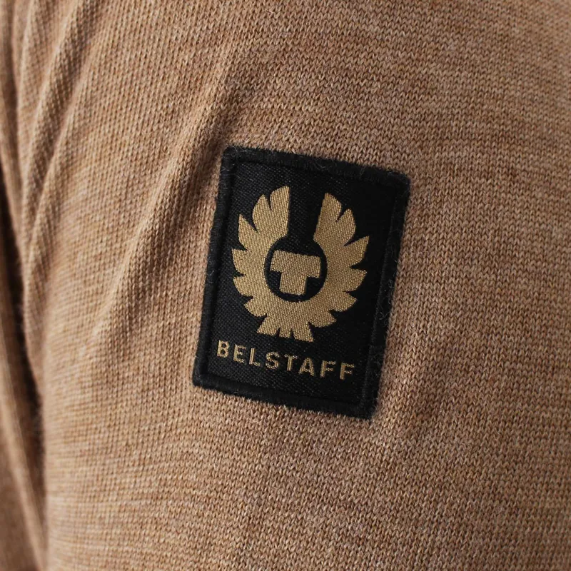 Belstaff Dark Sandstone Kerrigan Crew Neck Jumper at Pritchards Belstaff Dark Sandstone Kerrigan Crew Neck Jumper at Pritchards